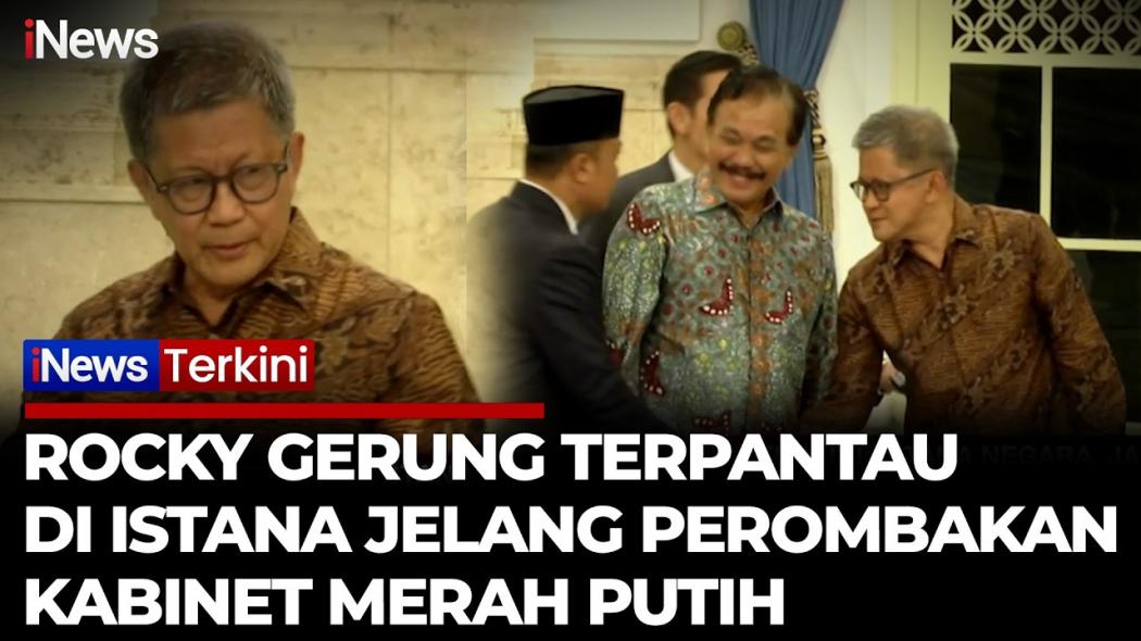 Rocky Gerung Muncul saat Reshuffle Kabinet di Istana, Ini Alasannya