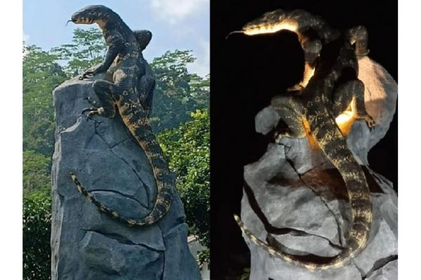 Bupati Wonosobo Ungkap Filosofi di Balik Patung Biawak yang Viral dan ...