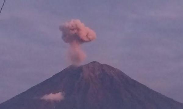 Gunung Semeru 2 Kali Meletus Hari Ini, Tinggi Kolom Abu Vulkanik 800 Meter