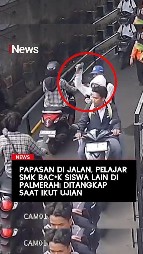 Pelajar SMK Bacok Siswa Lain di Palmerah, Ditangkap saat Ikut Ujian di ...